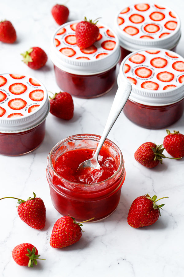 Classic Strawberry Jam Printable Label Template – Love & Olive Oil